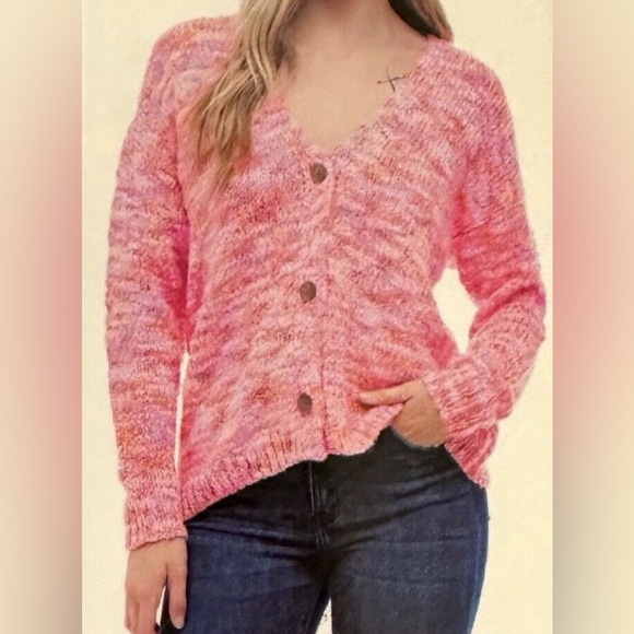 JohnPaulRichard | Sweaters | Neon Knit Cardigan Xl | Poshmark